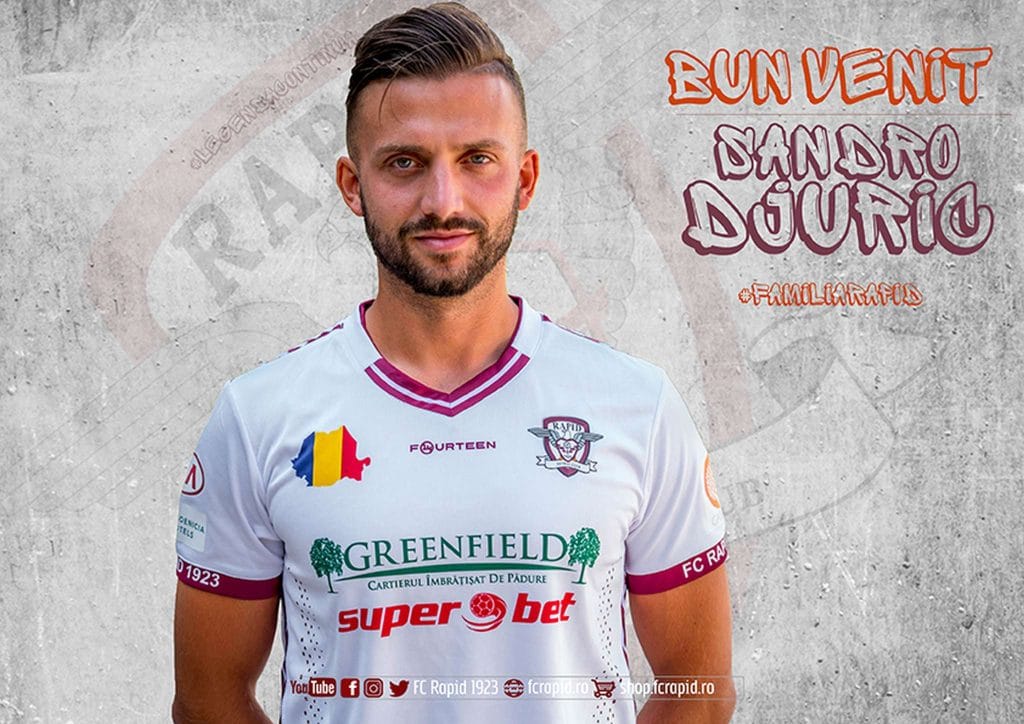SANDRO DJURIC ESTE NOUL JUCĂTOR AL RAPIDULUI - FC Rapid 1923