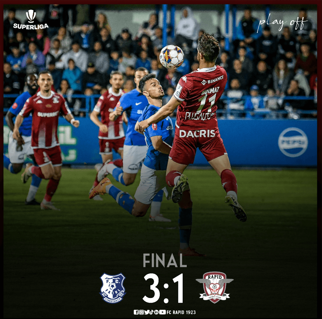 ÎNFRÂNGERE LA OVIDIU, 1-3, CU FARUL - FC Rapid 1923