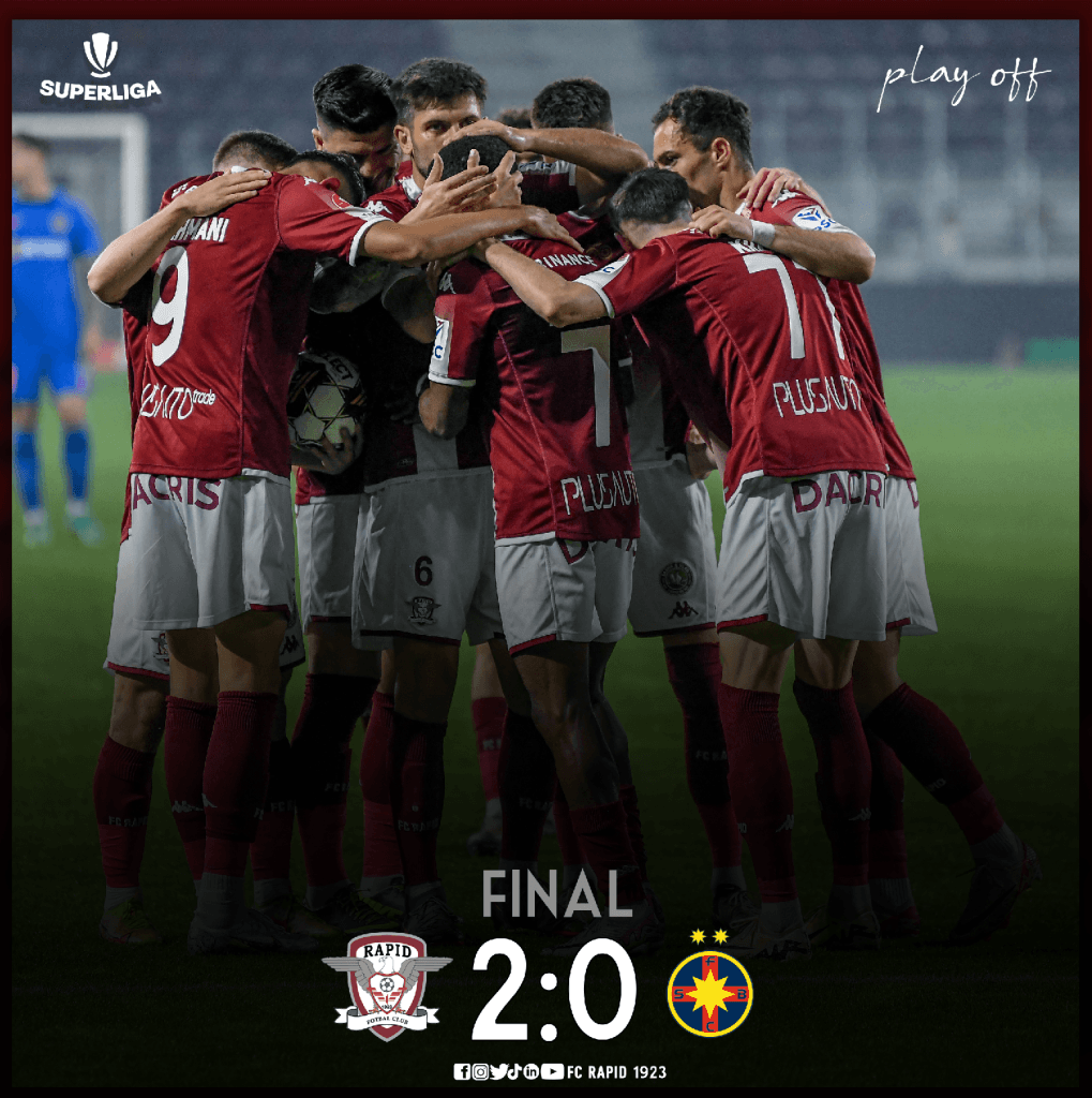 ÎNCHEIEM SEZONUL CU O VICTORIE: 2-0, CU FCSB - FC Rapid 1923