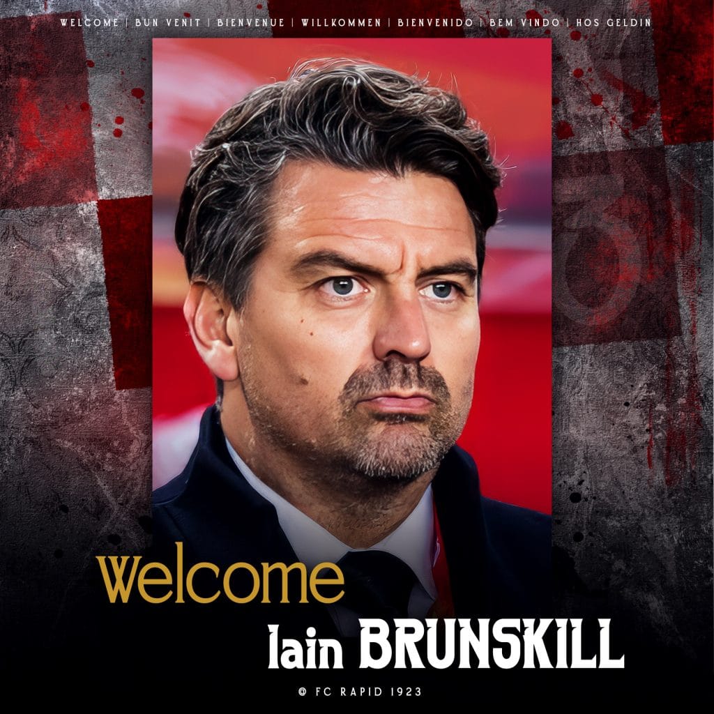 IAIN BRUNSKILL, NOUL SECUND AL RAPIDULUI - FC Rapid 1923