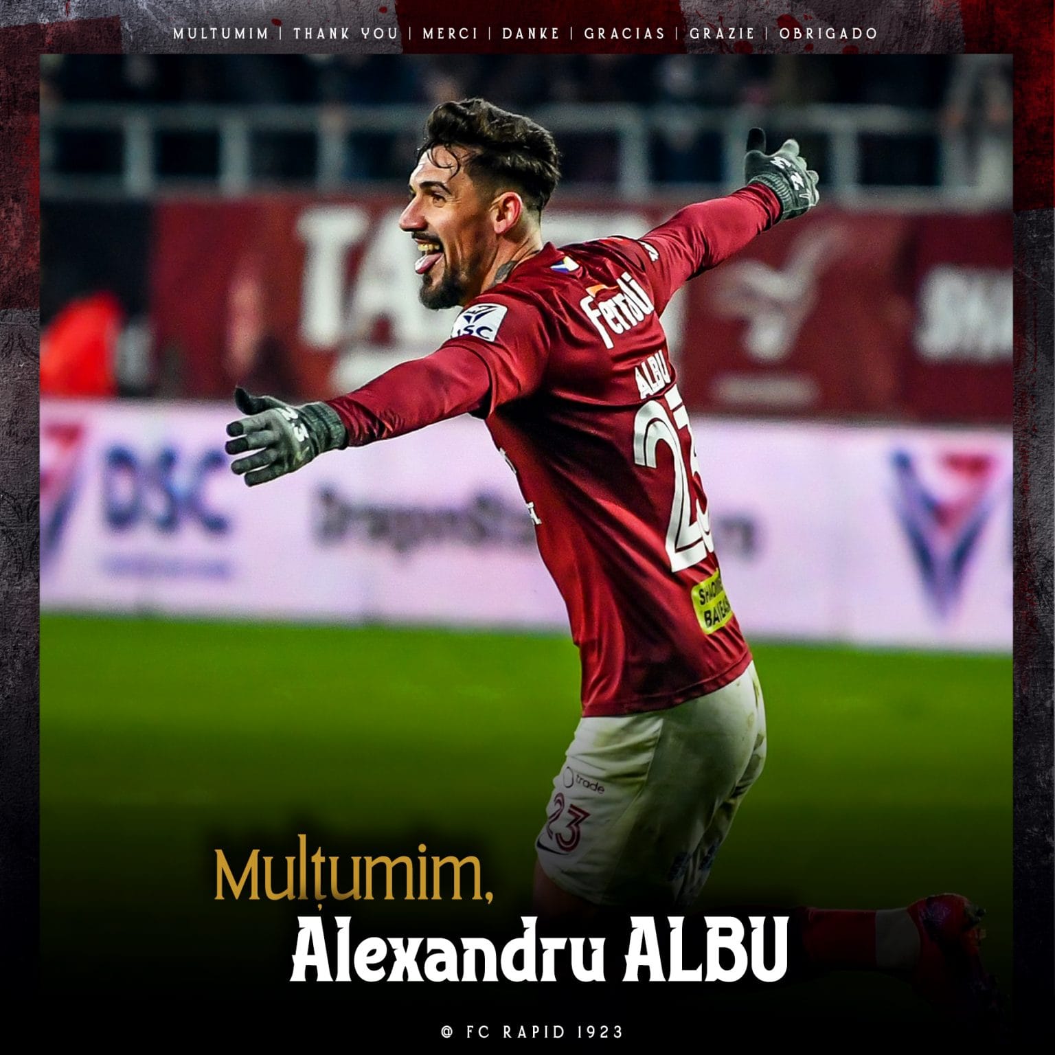 ALEX ALBU NU MAI ESTE JUCĂTORUL RAPIDULUI - FC Rapid 1923