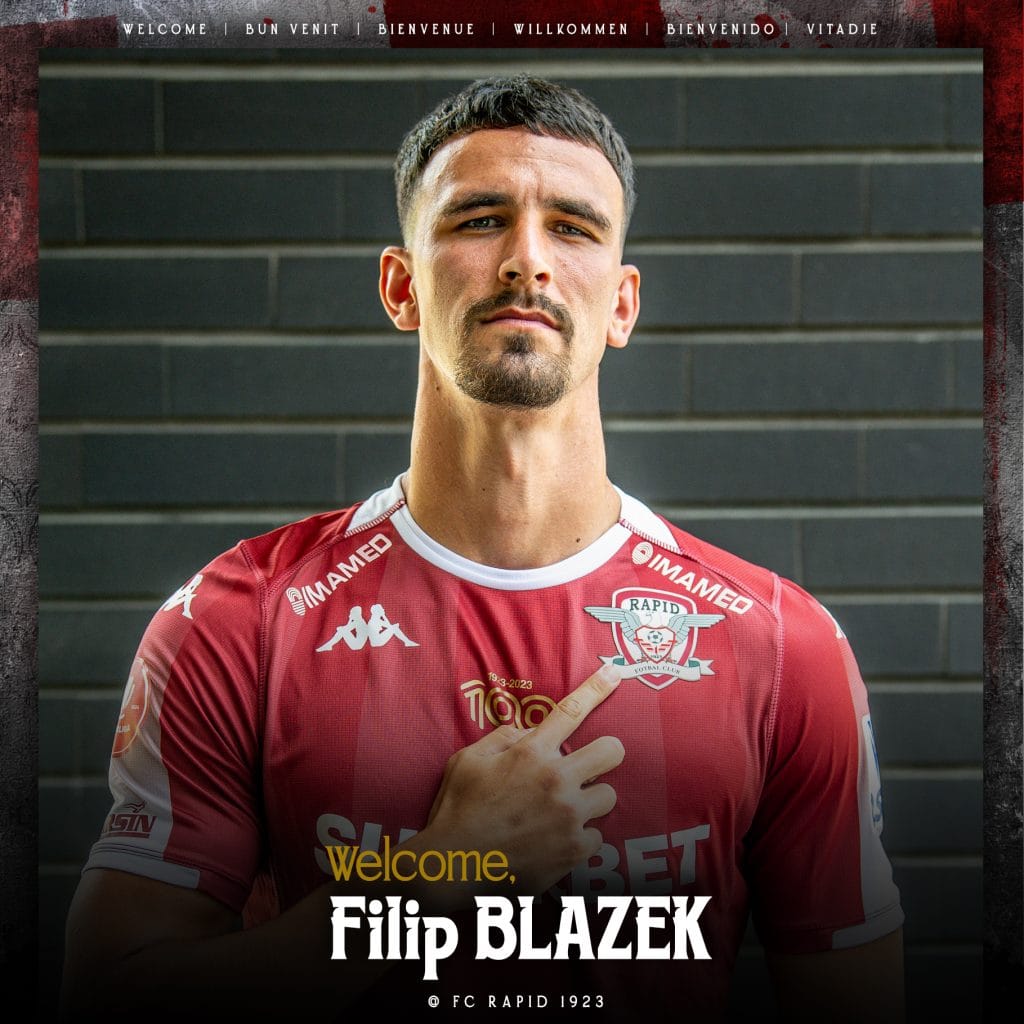 FILIP BLAZEK ESTE NOUL FUNDAȘ AL RAPIDULUI - FC Rapid 1923