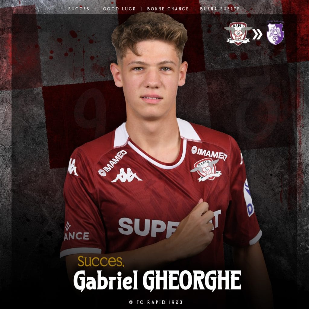GABRIEL GHEORGHE, ÎMPRUMUTAT LA PITEȘTI - FC Rapid 1923