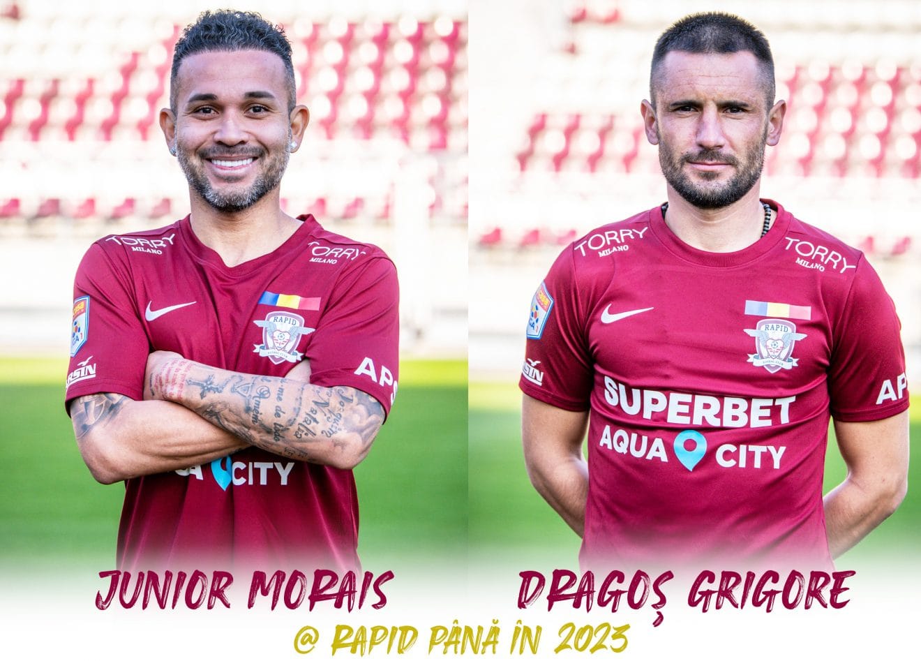 JUNIOR MORAIS ȘI DRAGOȘ GRIGORE, PÂNĂ ÎN 2023 - FC Rapid 1923